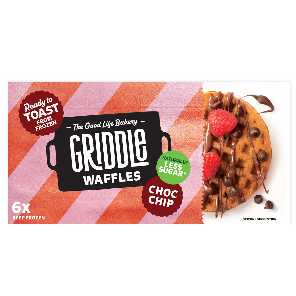 Griddle Choc Chip Waffles (6 pack) – Vegan Perfection Retail