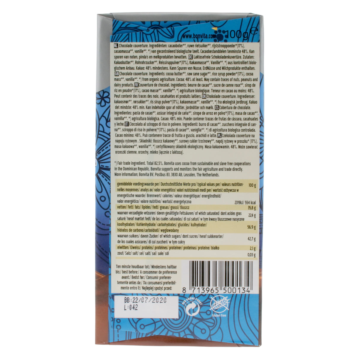 Bonvita Organic Milk Style Chocolate Block – Vegan Perfection Retail