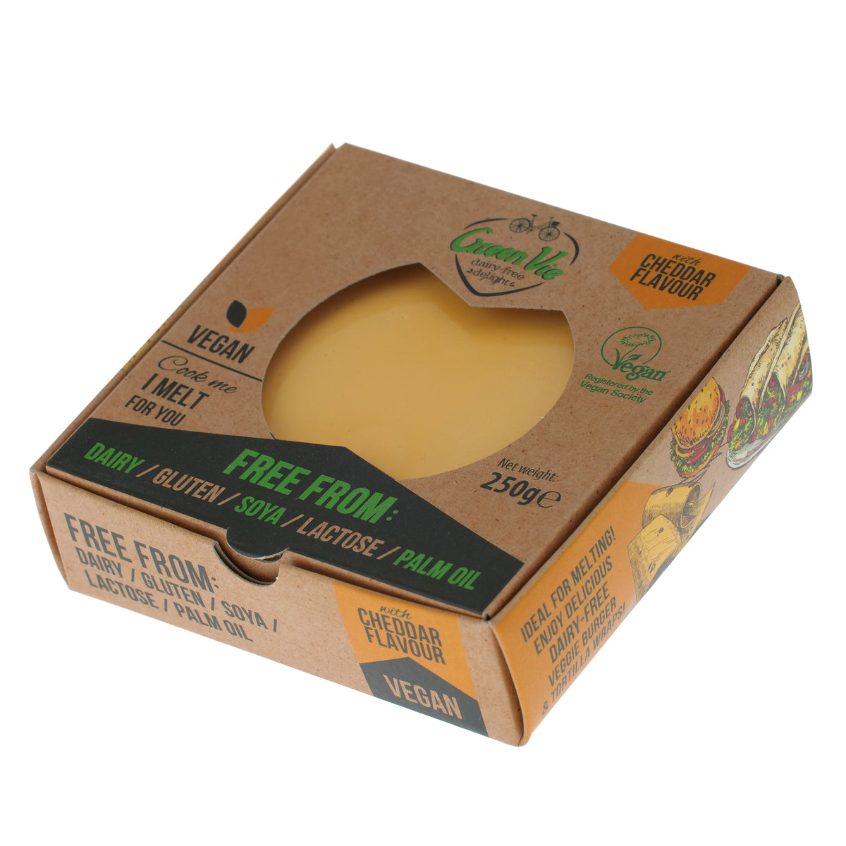 Cheddar Style Cheese Block 250g – Vegan Perfection Retail